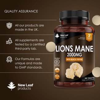 Lion's Mane Tablets | New Leaf Supplements – New Leaf Products