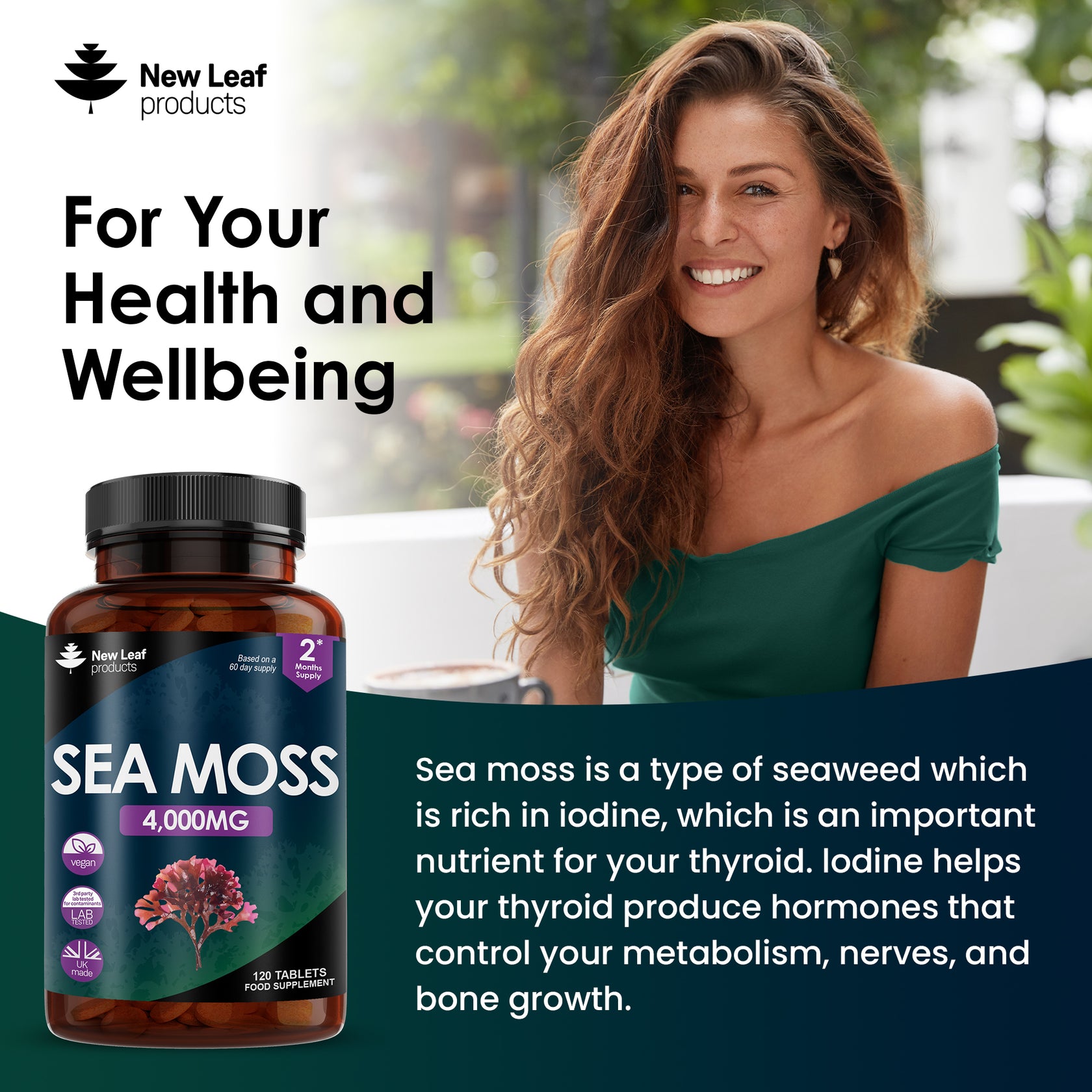 Sea Moss Tablets Extract High Strength 4000mg – New Leaf Products