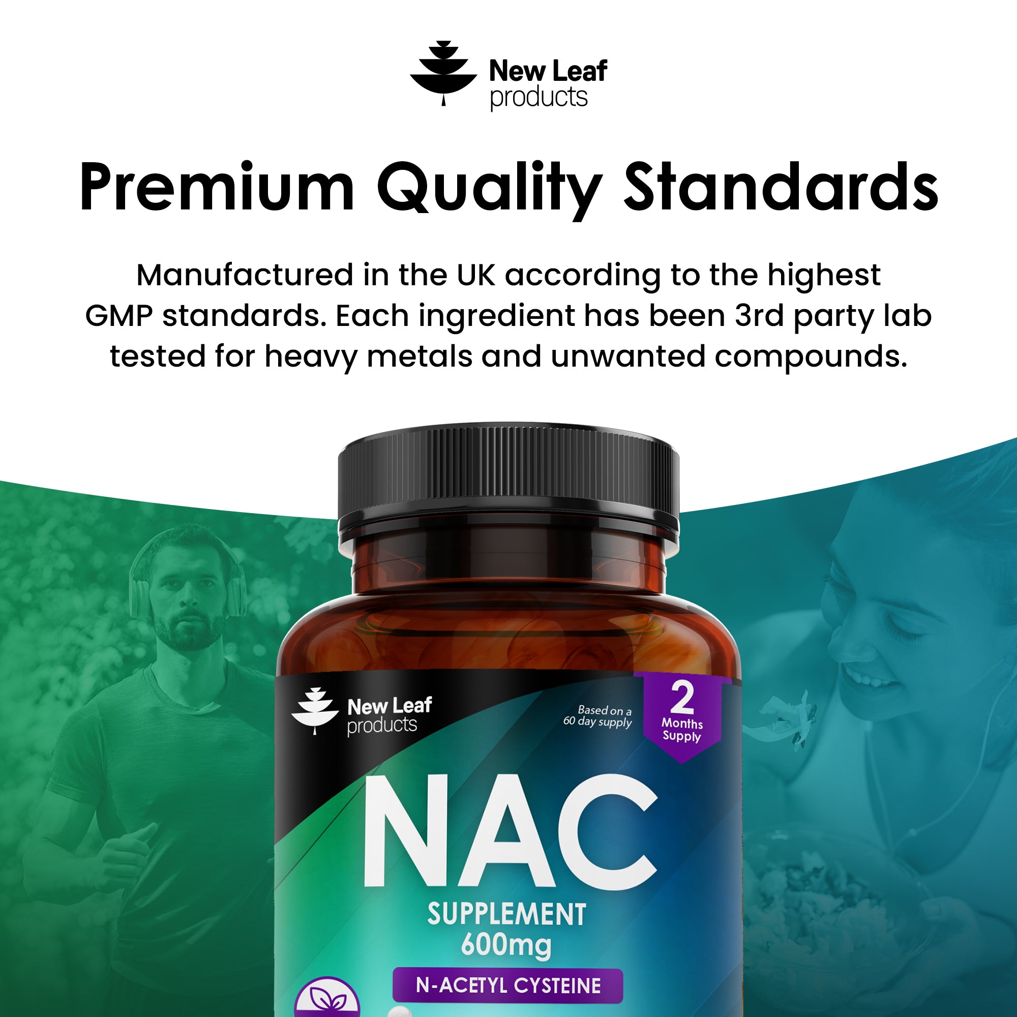 NAC N-Acetyl-Cysteine 600mg - Nutritional Supplements 120 NAC Tablets ...