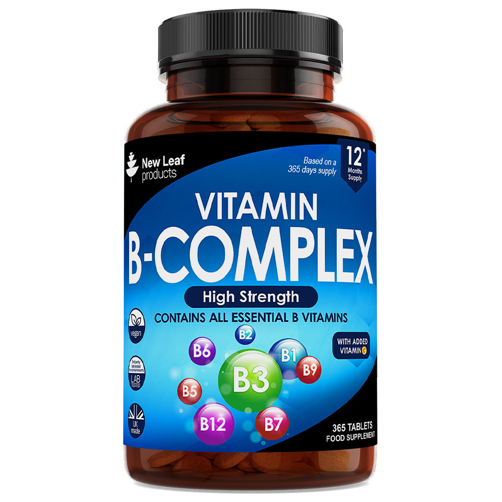 Vitamin B Complex - High Strength Tablets - All B Vitamins (One Year S ...